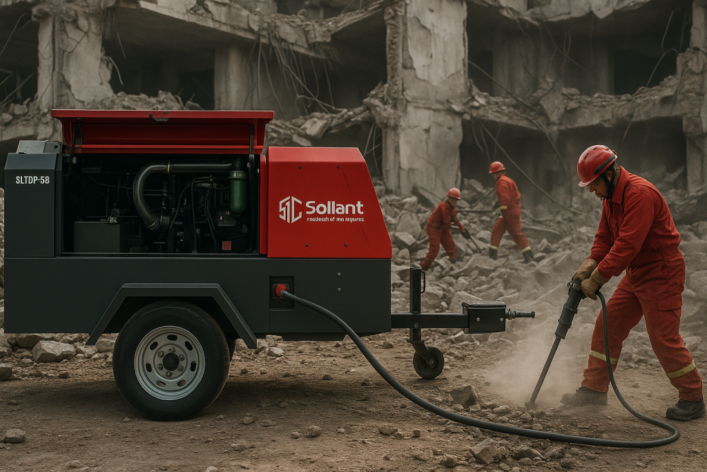 Diesel Rotary Screw Air Compressor: Working Principle, Applications ...