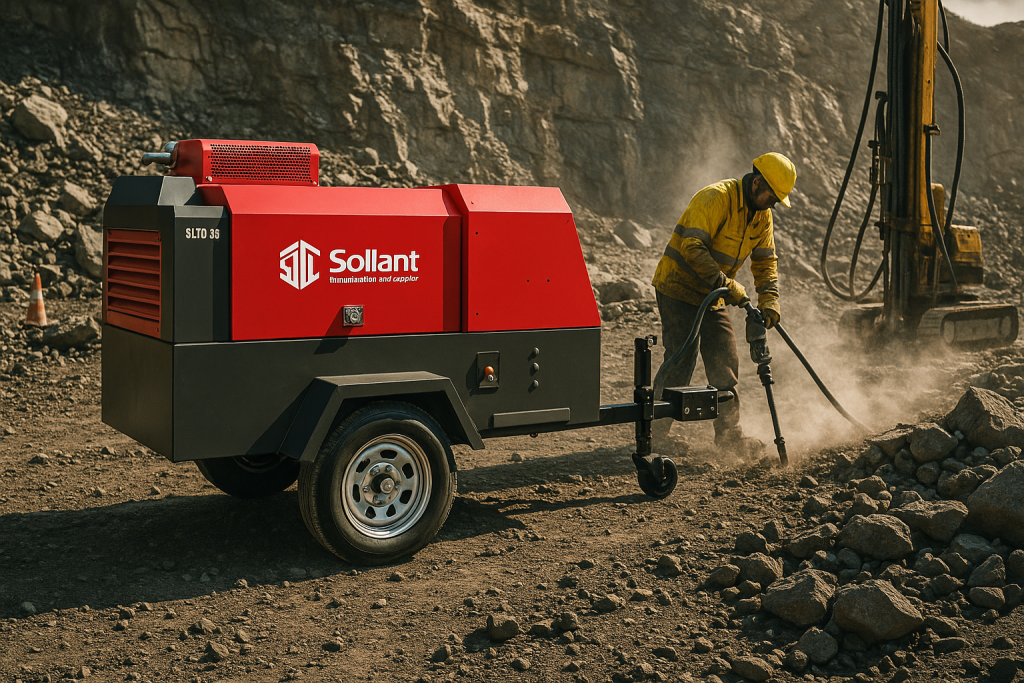 Diesel Rotary Screw Air Compressor: Working Principle, Applications ...